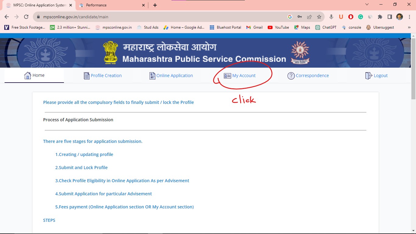 MPSC Marksheet Steps to download 2023-24